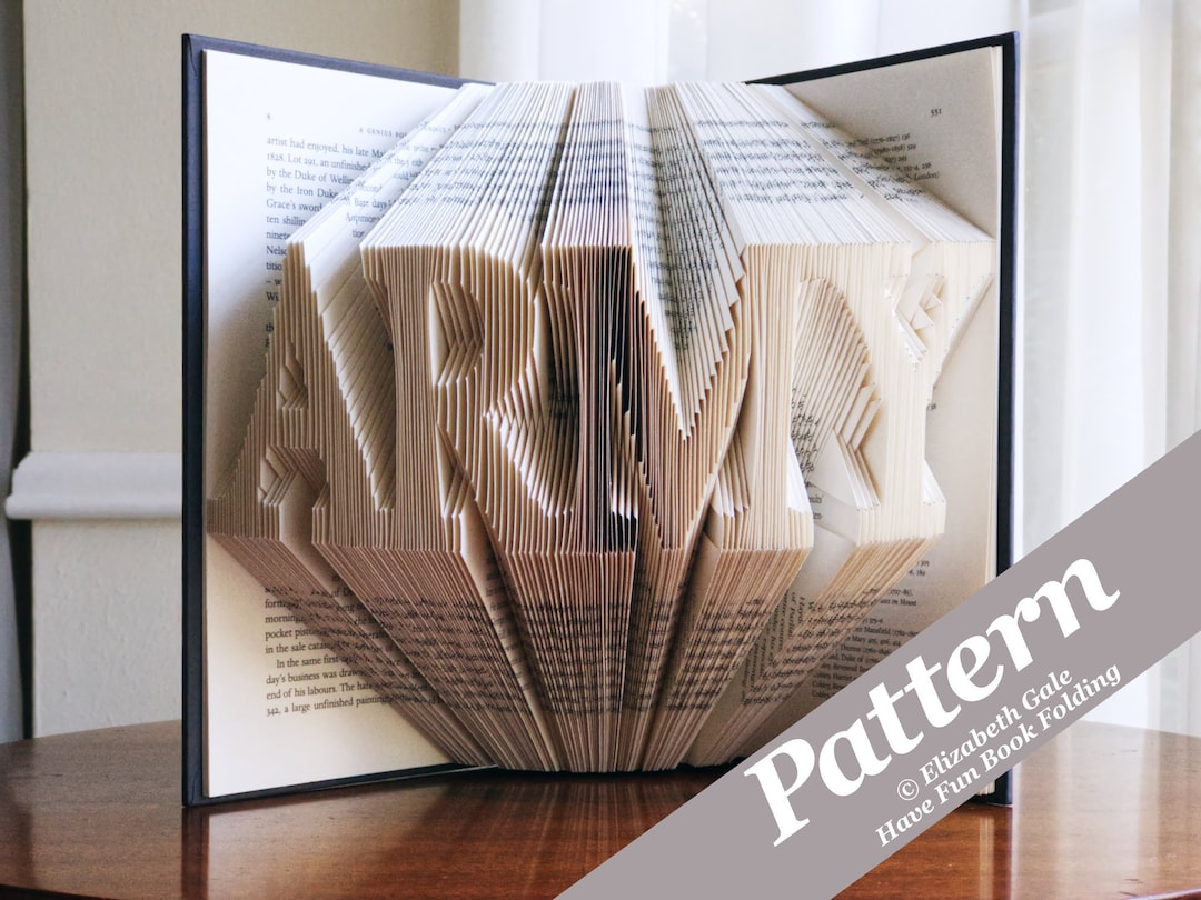 ARMY Book Folding Pattern — 245 Folds (490 Numbered Pages). PDF Digital ...