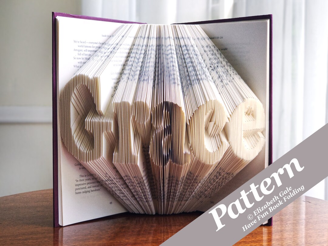 GRACE Book Folding Pattern — 248 Folds (496 Numbered Pages). PDF ...