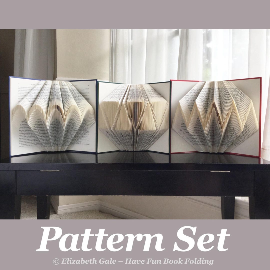 Geometric Book Folding 3-pattern Set No. 1: Arches, Triangles, & Zigzag ...