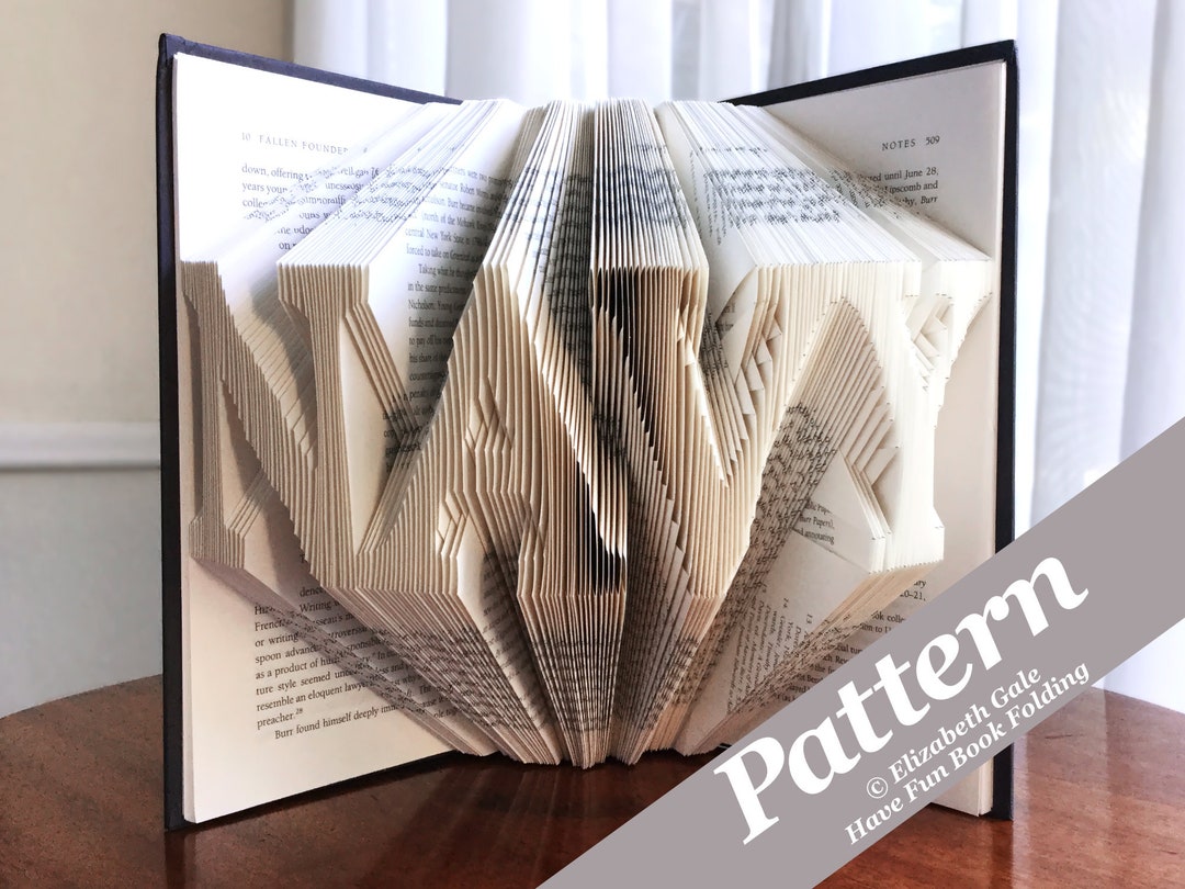 NAVY Book Folding Pattern — 240 Folds (480 Numbered Pages). PDF Digital ...