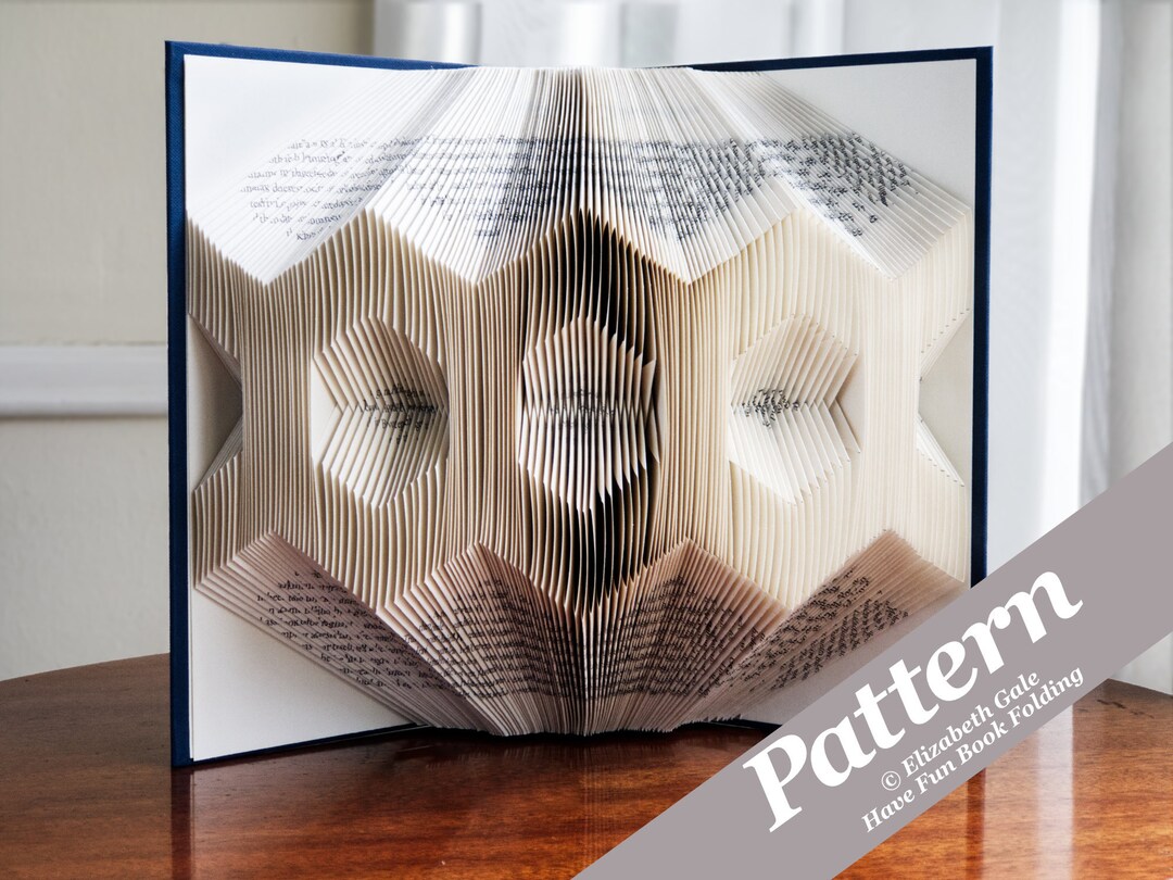 HEXAGONS Book Folding Pattern — 199 Folds (398 Numbered Pages). PDF ...