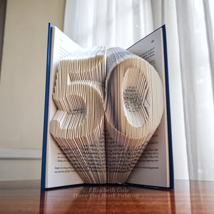 Number 50 Book Folding Pattern — 170 Folds (340 Numbered Pages). PDF ...