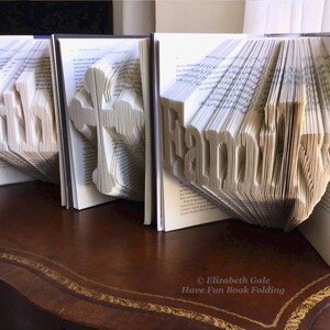 FAITH, CROSS, & FAMILY Book Folding 3-pattern Set. 3 Patterns for the ...