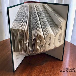 READ Book Folding Pattern — 195 Folds (390 Numbered Pages). PDF Digital ...
