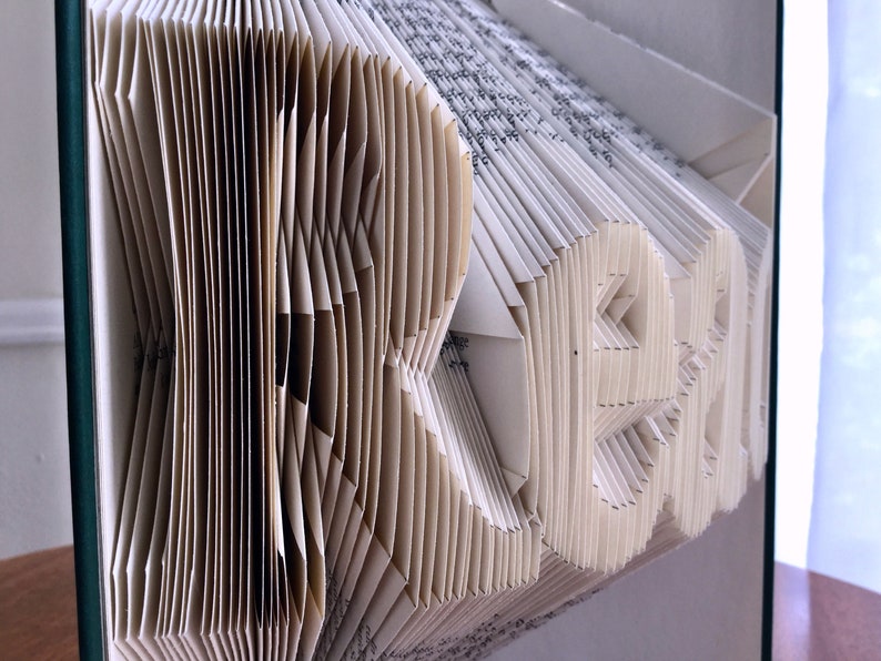 READ Book Folding Pattern 195 Folds 390 Numbered Pages. - Etsy