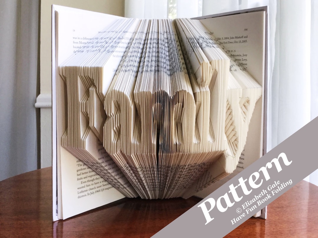 FAMILY Book Folding Pattern — 290 Folds (580 Numbered Pages). PDF ...