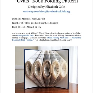 OVALS Book Folding Pattern — 201 Folds (402 Numbered Pages). PDF ...