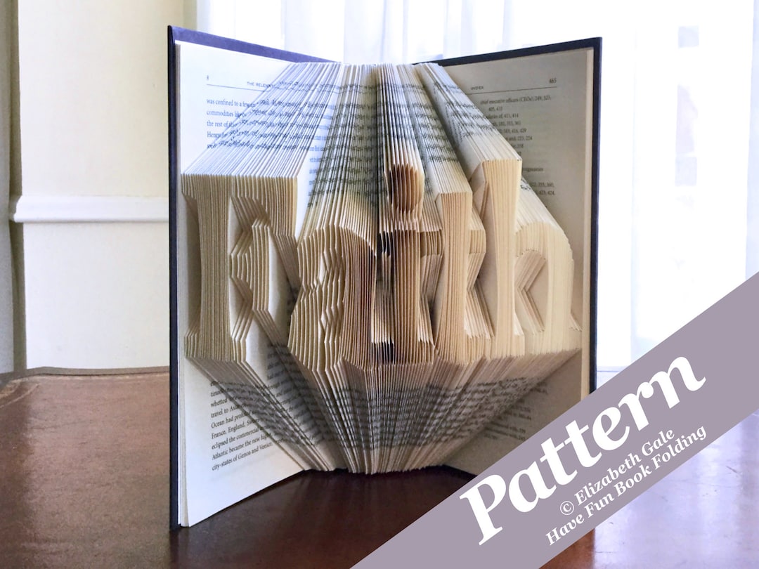 FAITH Book Folding Pattern — 228 Folds (456 Numbered Pages). PDF ...