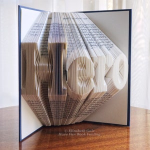 HERO Book Folding Pattern — 204 Folds (408 Numbered Pages). PDF Digital ...