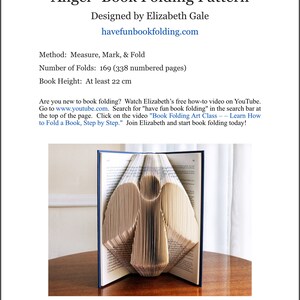 ANGEL Book Folding Pattern – 169 Folds (338 Numbered Pages). PDF ...