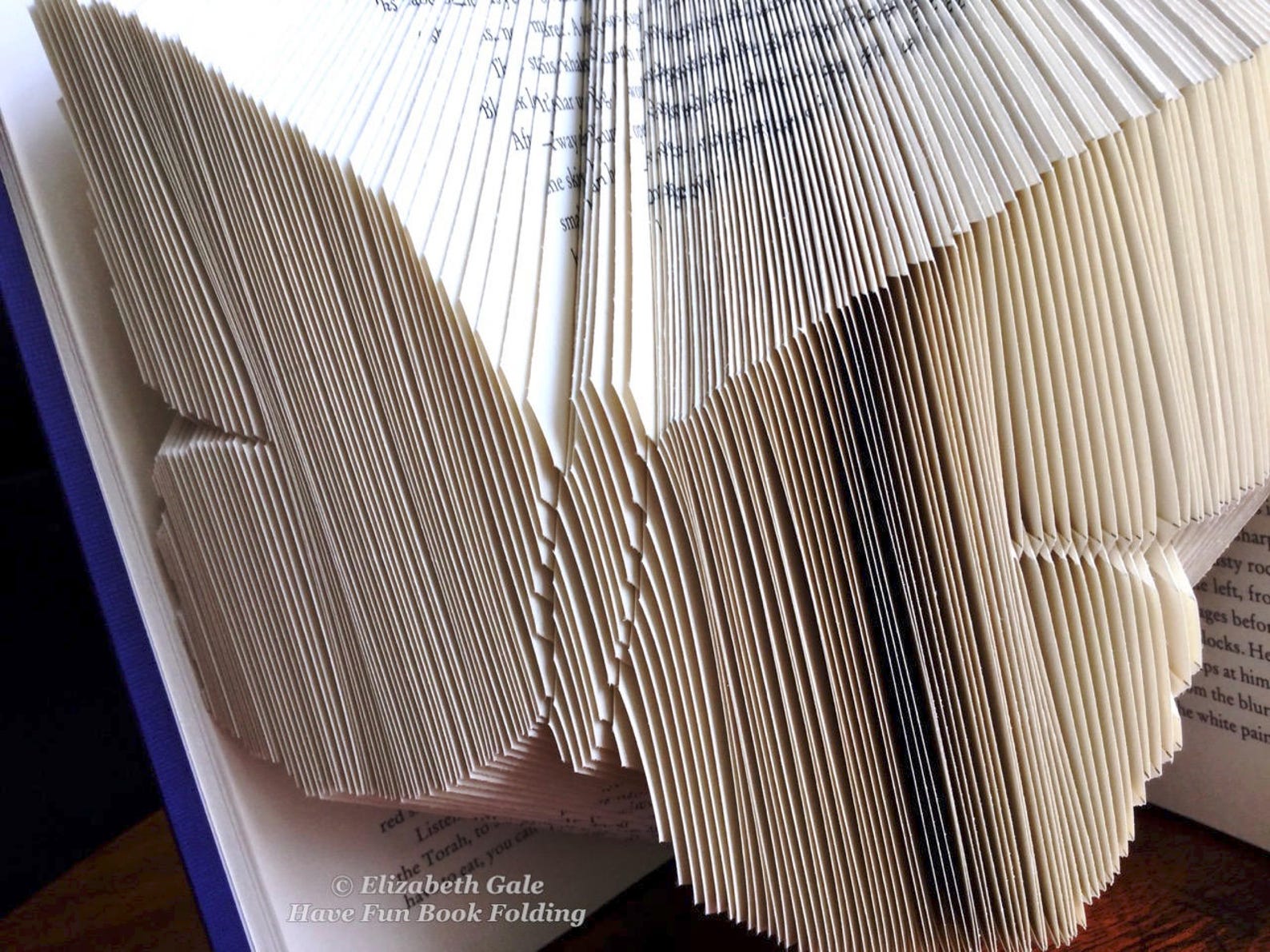 BUTTERFLY Book Folding Pattern 225 Folds 450 Numbered - Etsy