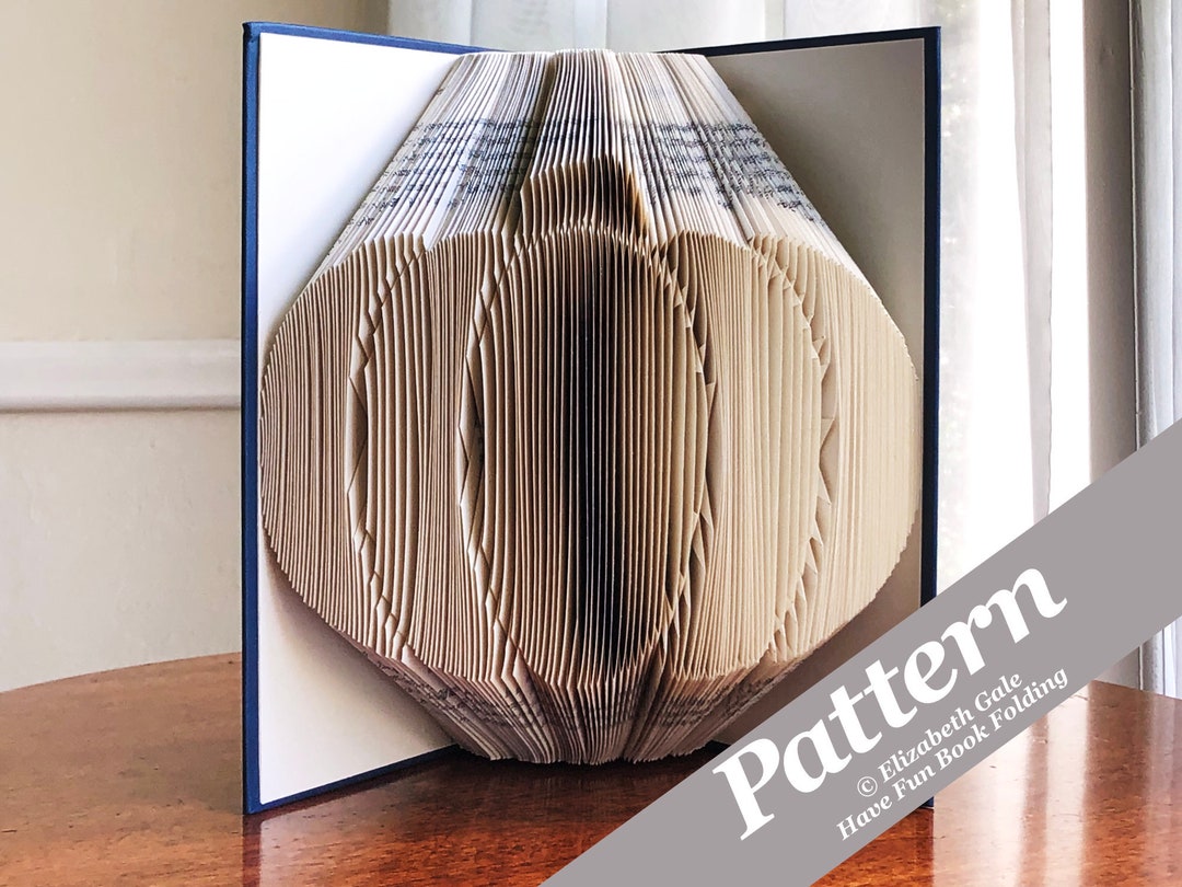 PUMPKIN Book Folding Pattern -- 195 Folds (390 Numbered Pages). PDF Digital Download. Includes ...