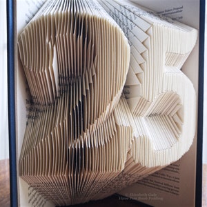 Number 25 Book Folding Pattern — 185 Folds (370 Numbered Pages). PDF ...