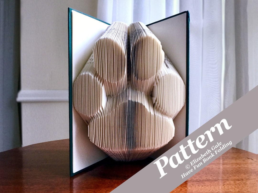 PAW PRINT Book Folding Pattern — 168 Folds (336 Numbered Pages). PDF ...