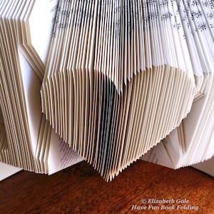 MOM or MUM W/heart Book Folding Pattern — 215 Folds (430 Numbered Pages ...