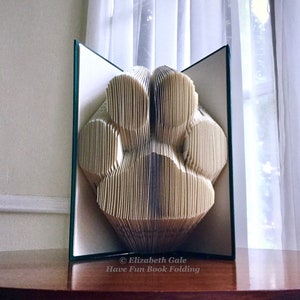 PAW PRINT Book Folding Pattern — 168 Folds (336 Numbered Pages). PDF ...