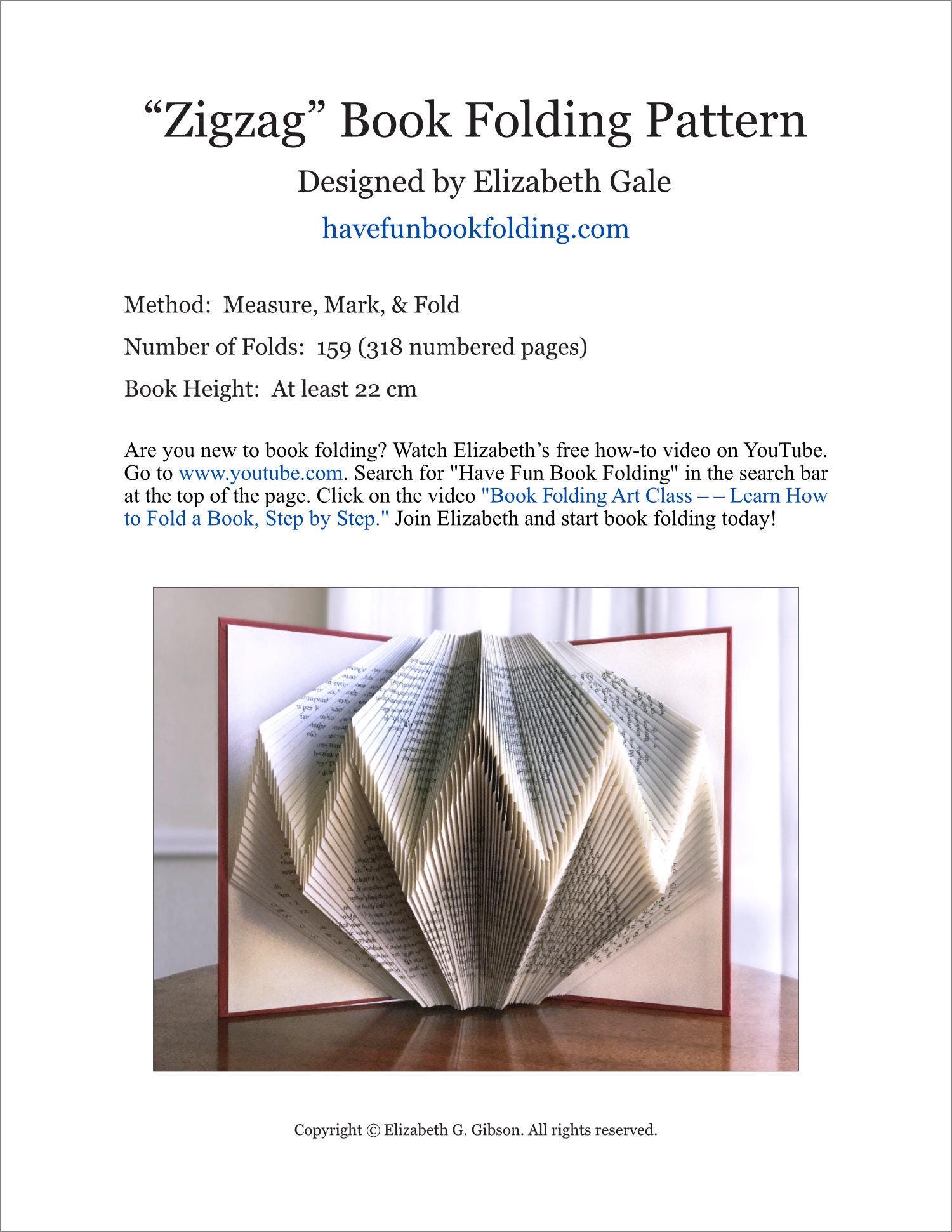 Geometric Book Folding 3-pattern Set No. 1: Arches, Triangles, & Zigzag ...
