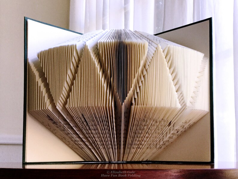 TRIANGLES Book Folding Pattern 166 Folds 332 Numbered - Etsy