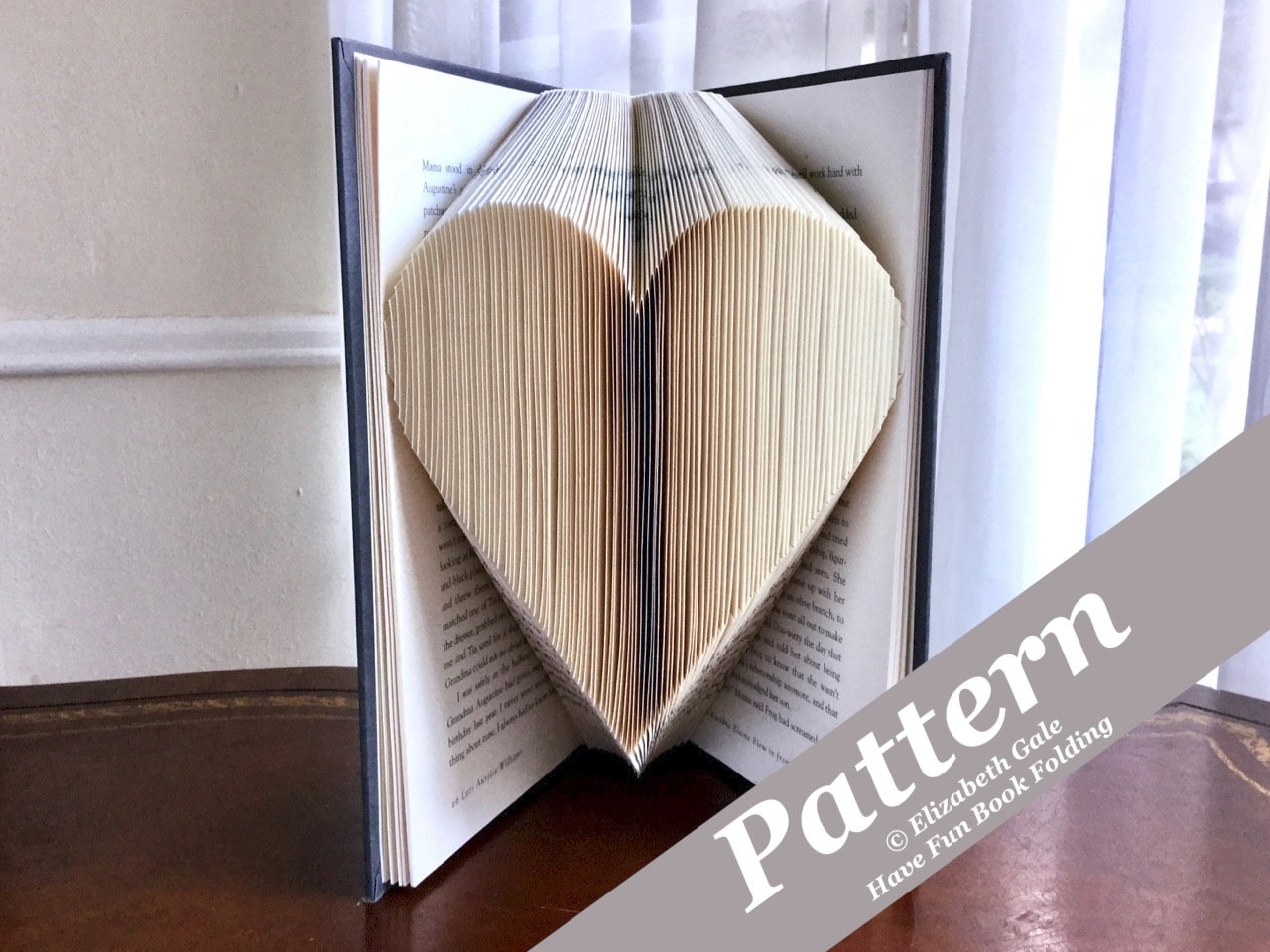 CLASSIC HEART Book Folding Pattern — 97 Folds (194 Numbered Pages). PDF ...