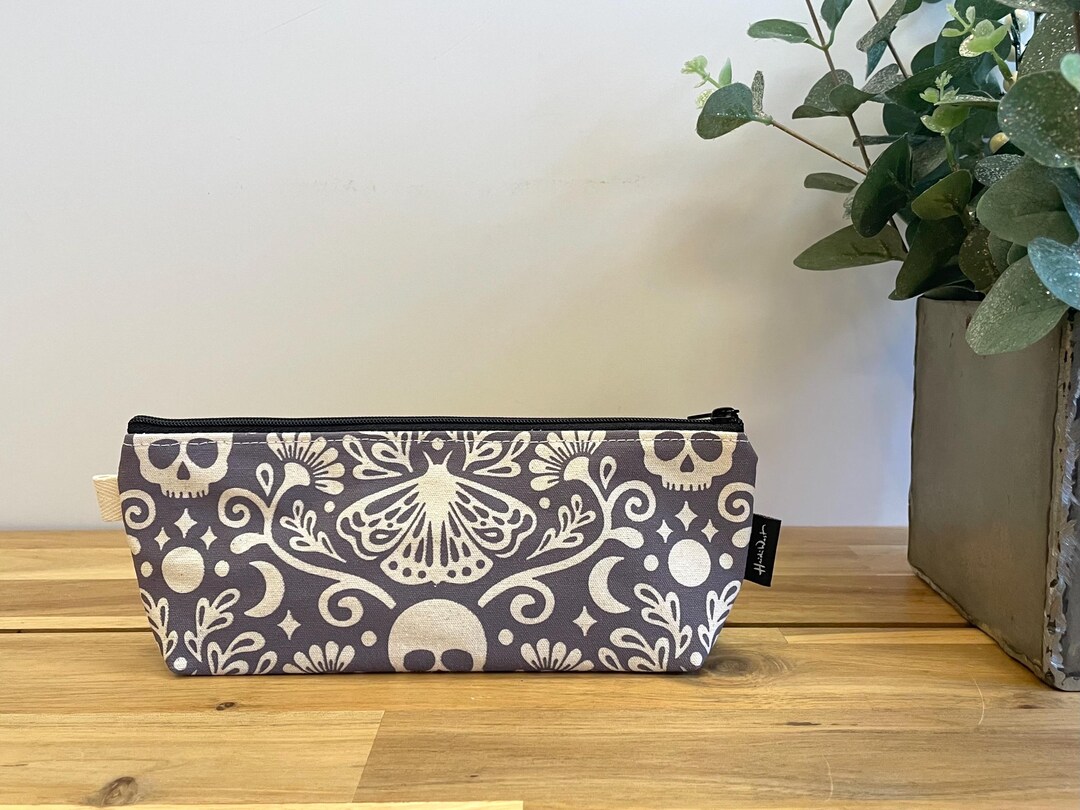 Mystical Moth Pencil Pouch - Screen Printed - Zipper Pouch - Etsy