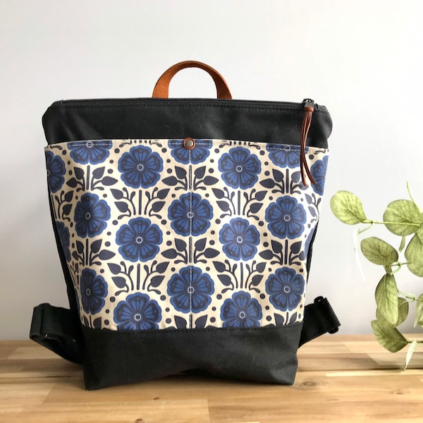 Waxed Canvas Backpack - Etsy