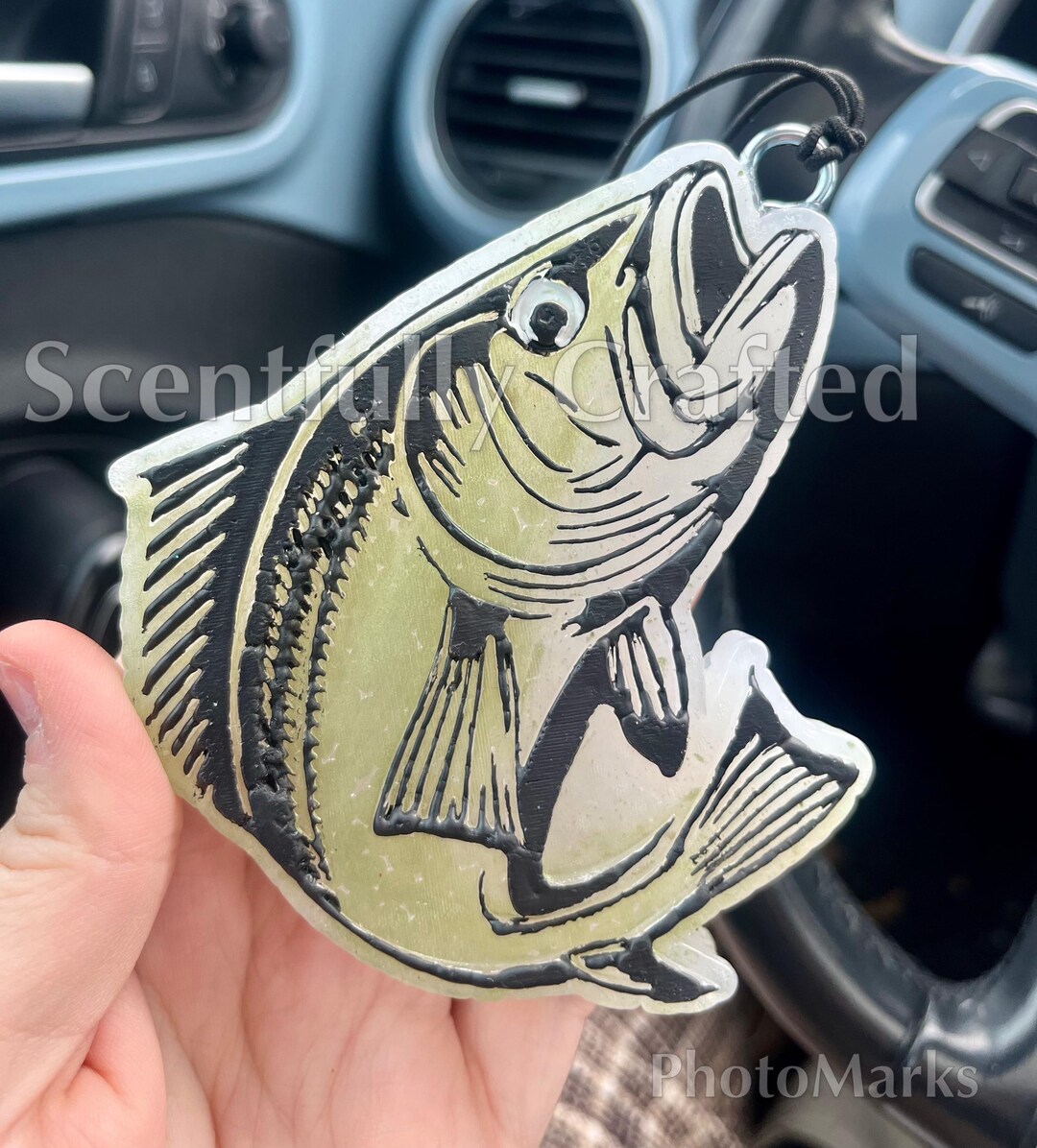 Bass Fish Car Freshie | Custom - Made to Order Air Freshener! - Etsy