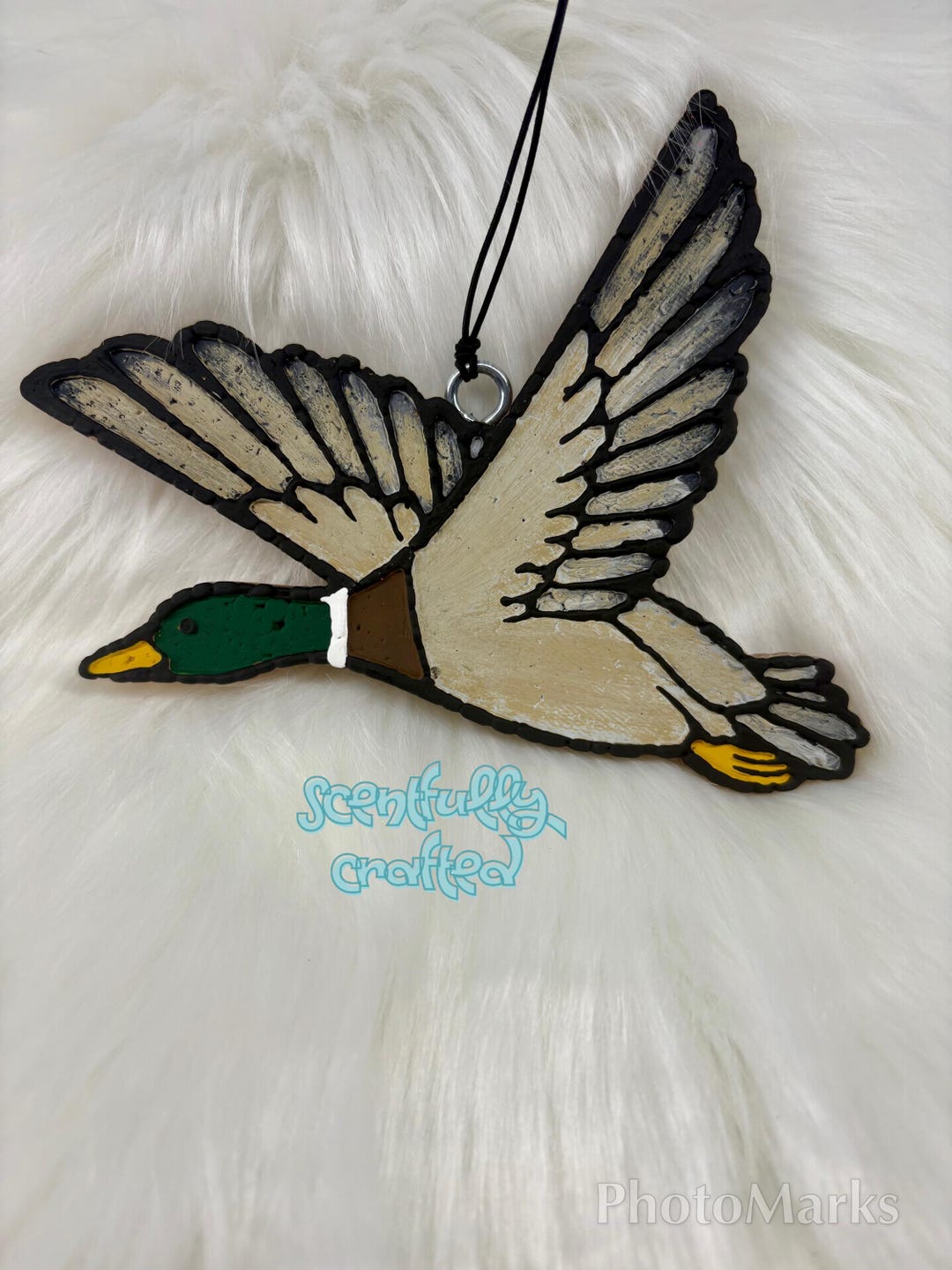 Flying Mallard Duck Car Freshie | Custom - Made to Order Air Freshener ...