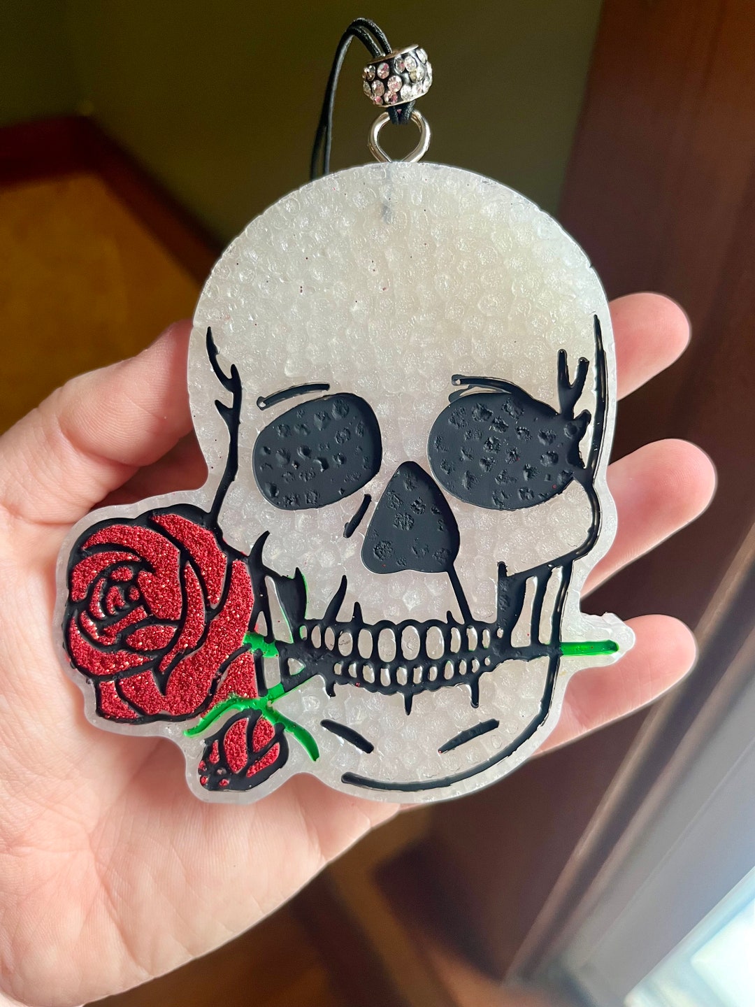 Skull and Rose Freshie Custom Made to Order Car Freshie - Etsy