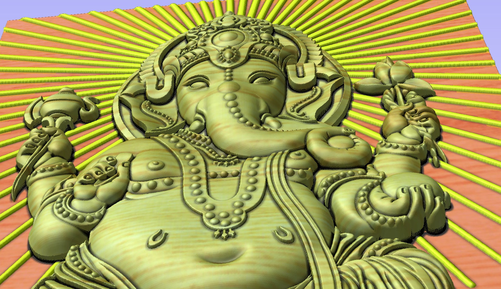 Ganpati 3d Painting