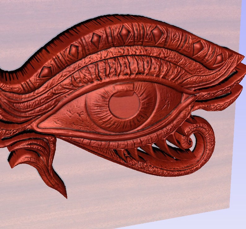 CNC Eye of Horus 3D STL Model Download for Router Engraver, Artcam ...