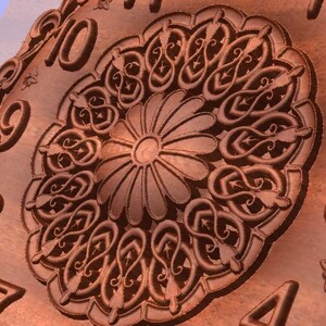 Clock Face 01 for Cnc, 3d STL Model, Cnc Router Engraver, Artcam ...