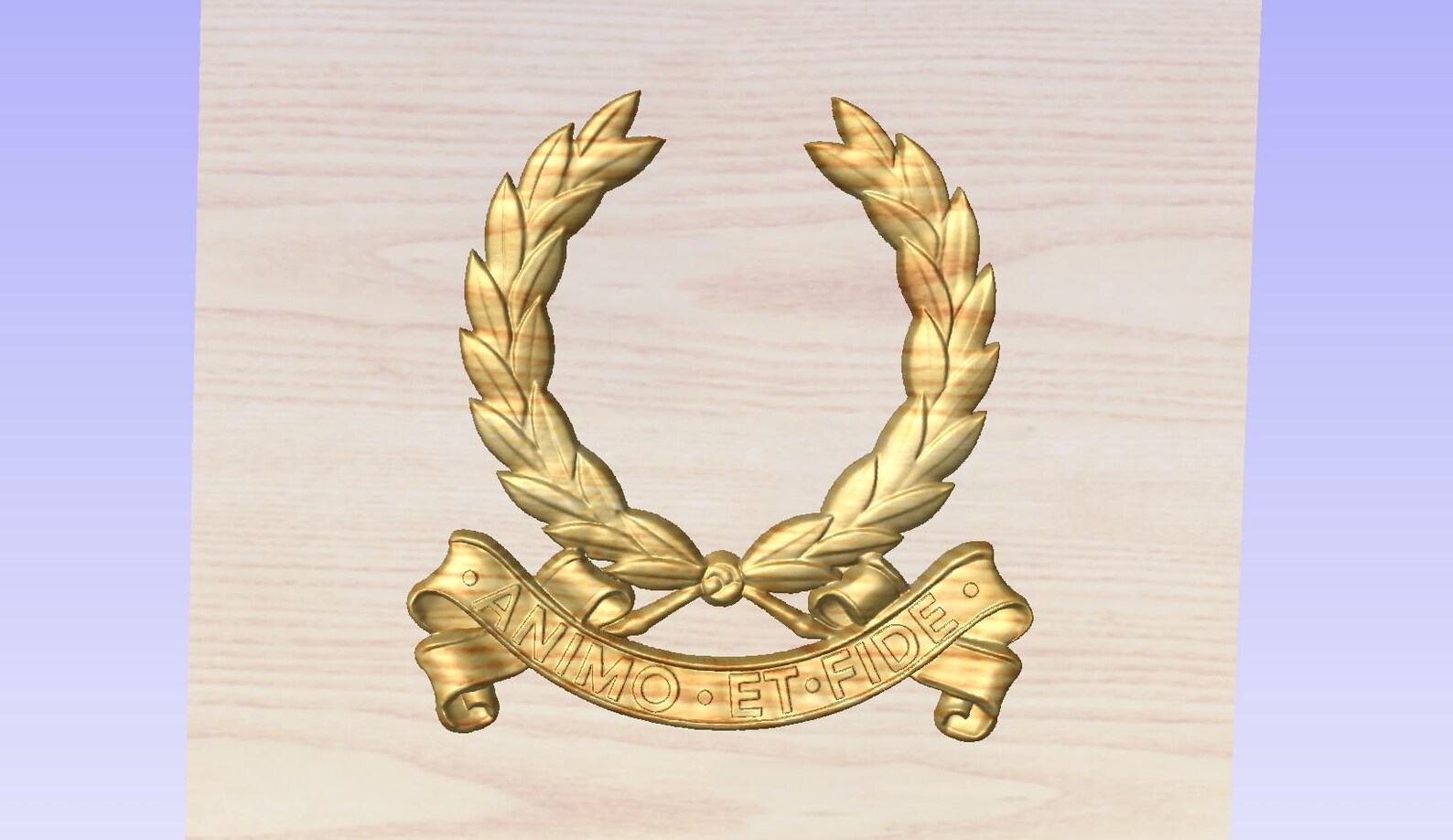 British Army Crest Element AGC Laurel 3D STL Download - Etsy