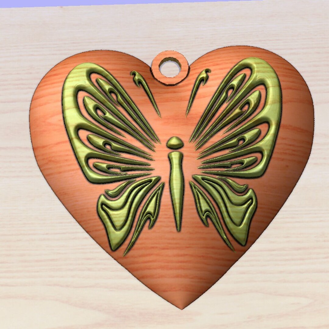 3d STL Model Download File, #valentines Day Teddy Heart Pendant for CNC ...