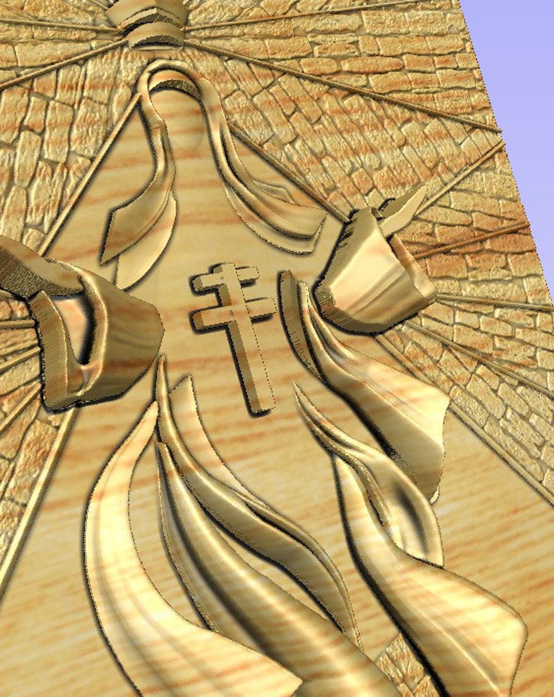 CNC Carving Digital Files to Download lady of Light church religion ...