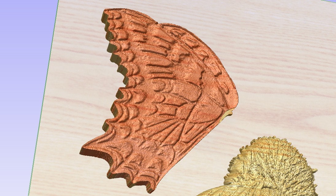 Butterfly on a Flower for Cnc, 3d STL Model, Cnc Router Engraver ...