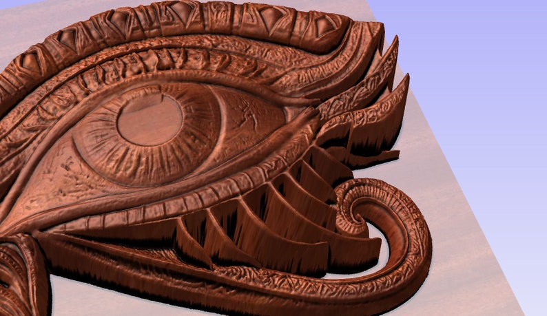 CNC Eye of Horus 3D STL Model Download for Router Engraver, Artcam ...