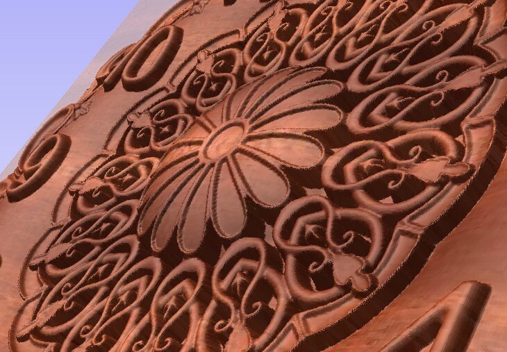 Clock Face 01 for Cnc, 3d STL Model, Cnc Router Engraver, Artcam ...