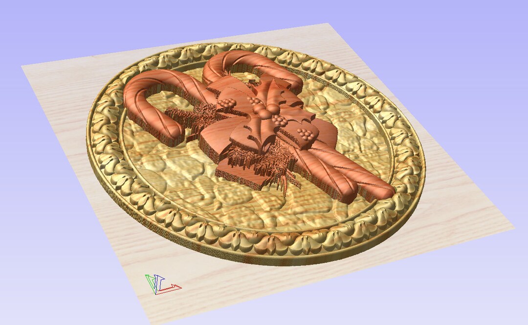 CNC Carving Digital Files Download -christmas Ornament, the Candy Cane ...