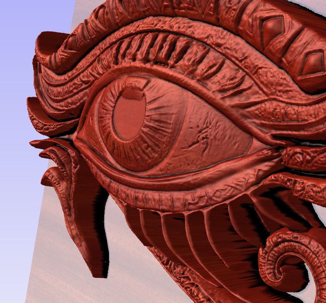CNC Eye of Horus 3D STL Model Download for Router Engraver, Artcam ...