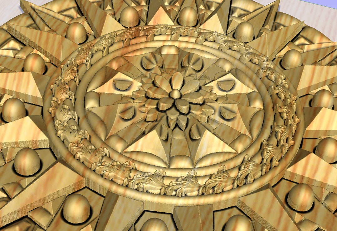 3D Mandala STL Model: CNC Router Engraver Art File (digital Download ...