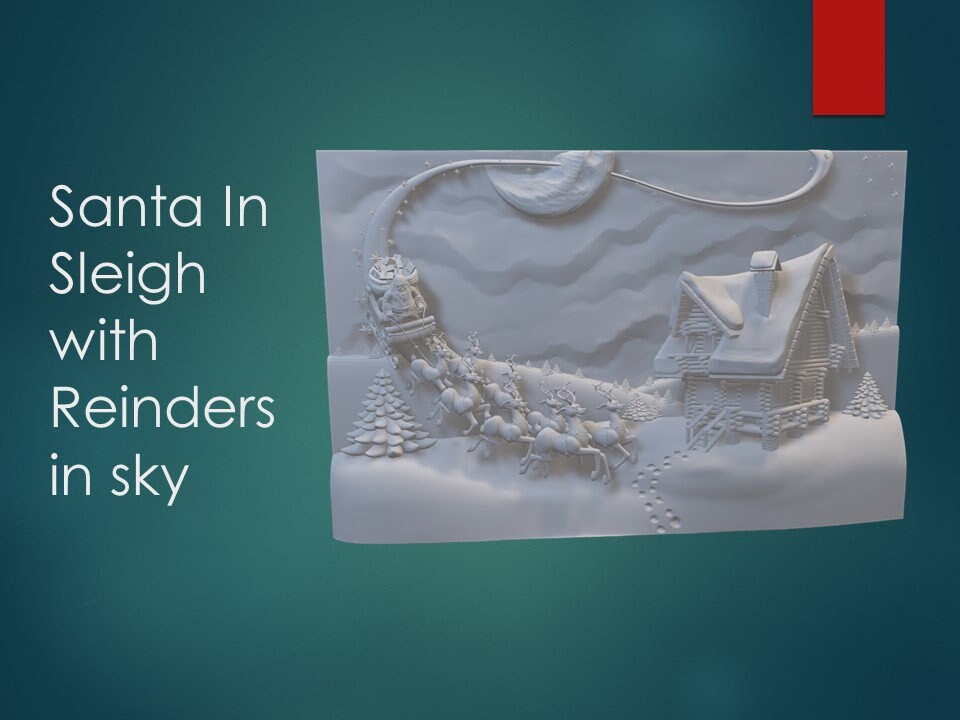 CHRISTMAS 11 File Collection 3D STL Set-b for CNC Aspire, Meshcam, Wood ...