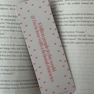 Fictional Character Bookmark / Book Boyfriend Bookmark - Etsy