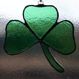 Stained Glass Shamrock Suncatcher, Irish Gift, St Patrick's Day - Etsy