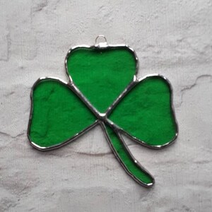 Stained Glass Shamrock Suncatcher, Irish Gift, St Patrick's Day - Etsy