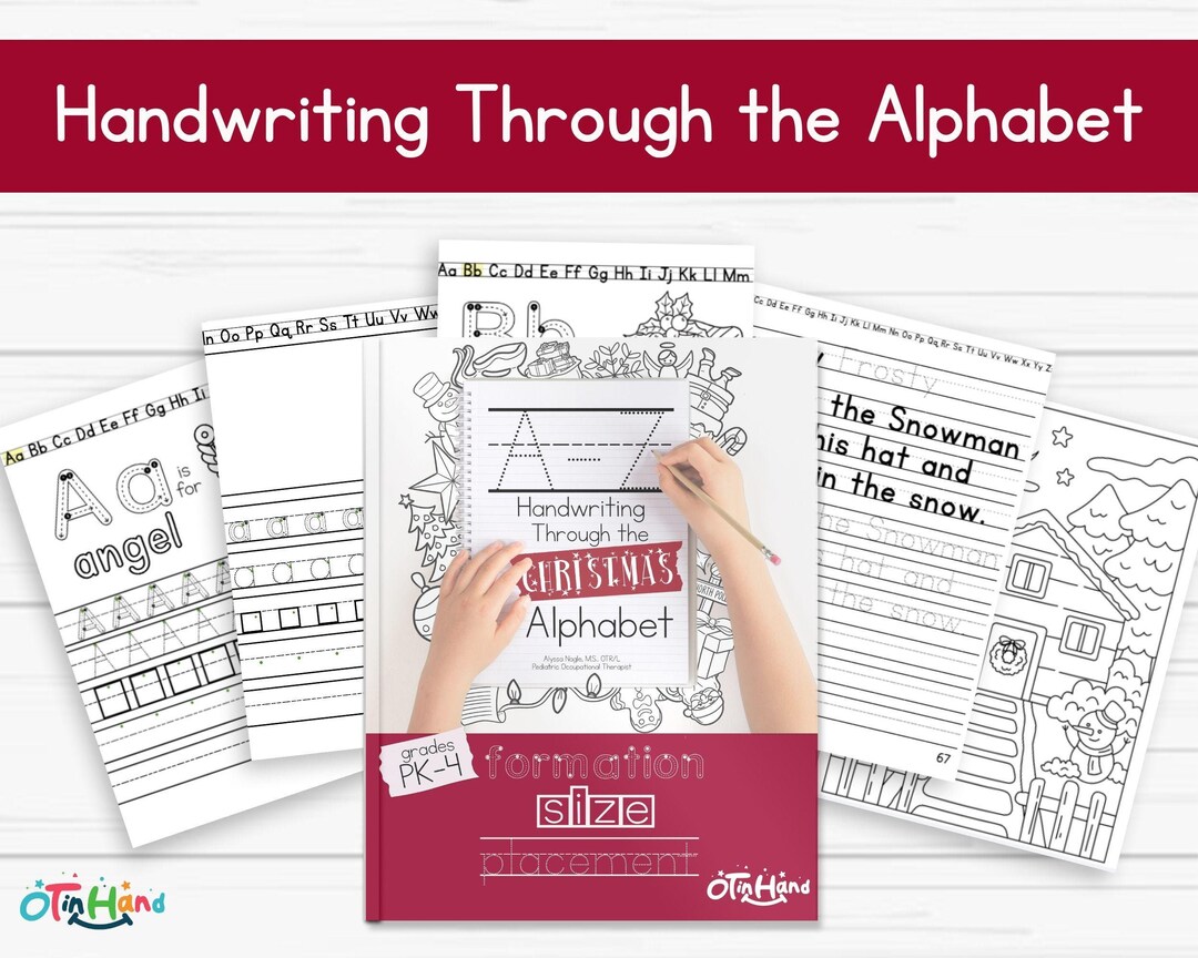 A-Z: Handwriting Practice Through the Christmas Alphabet - Etsy