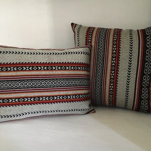 Tribal Cushion Covers-al Sadu Fabric-light Grey Cushions-bohemian ...