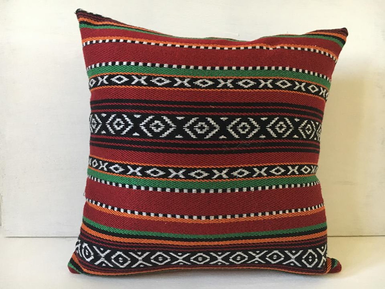 Sadu Tribal Cushion Covers-bohemian Cushion Covers- Al Sadu Fabric ...