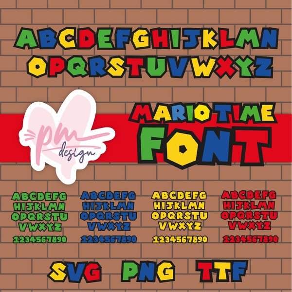 Mario Bros Alphabet - Etsy