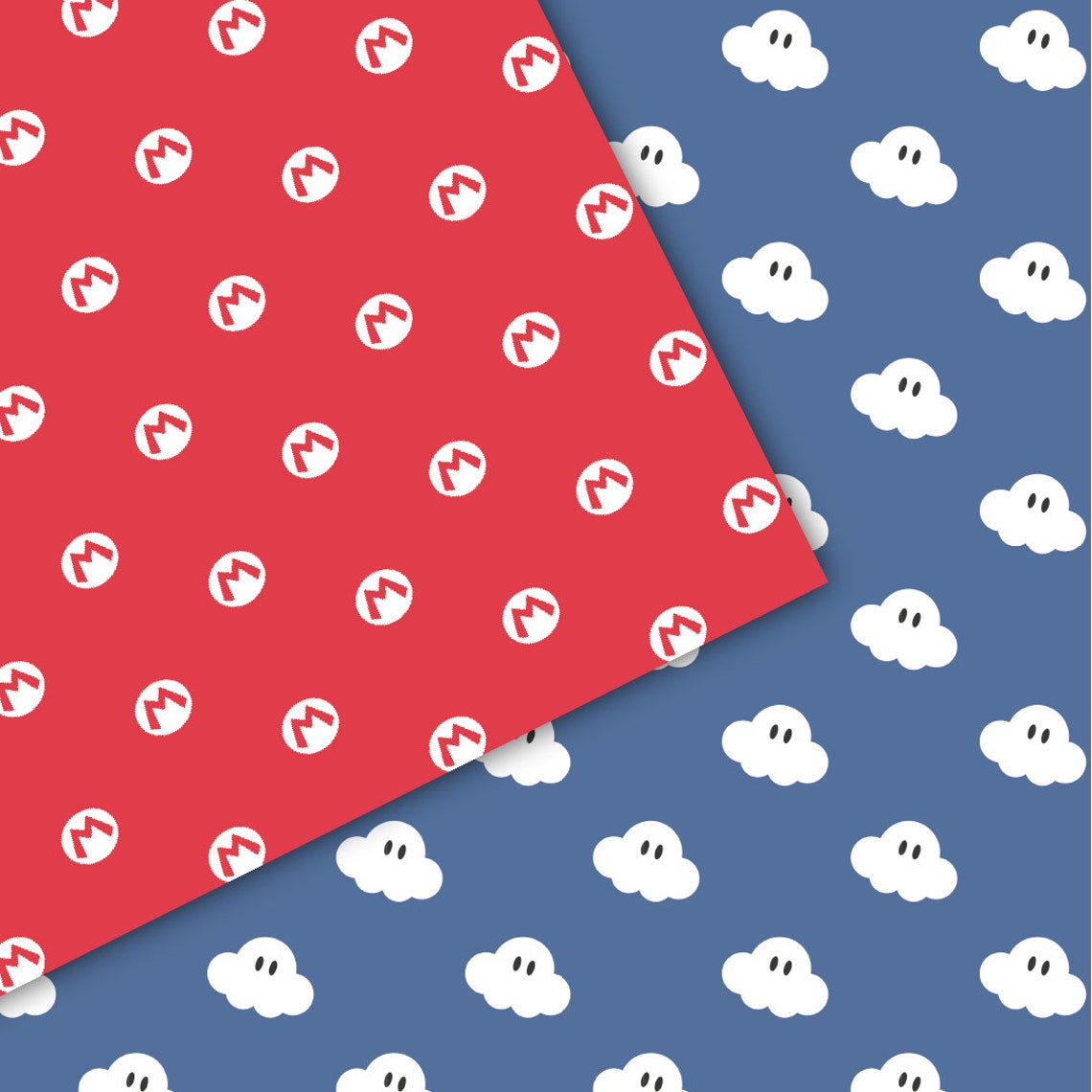 Mario Time Digital Papers Mario Bros Inspired Free Cliparts Scrapbook ...