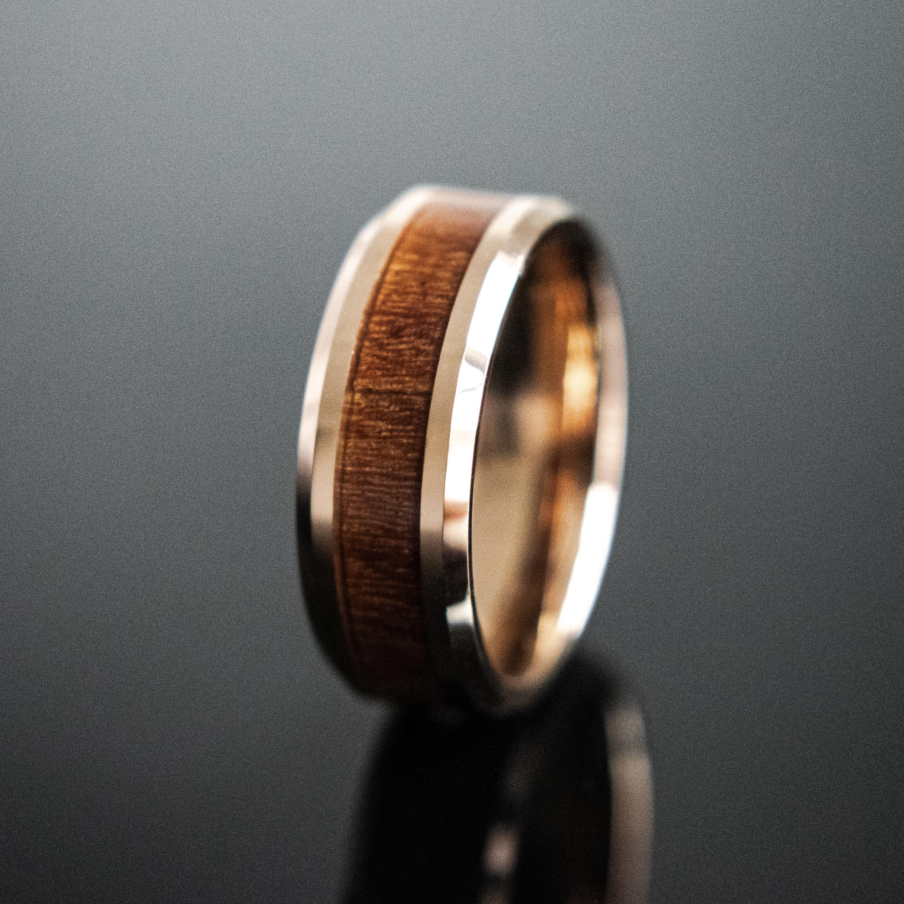 Whiskey Barrel Ring - Men's Wedding Ring - Men's Whiskey Barrel Ring ...